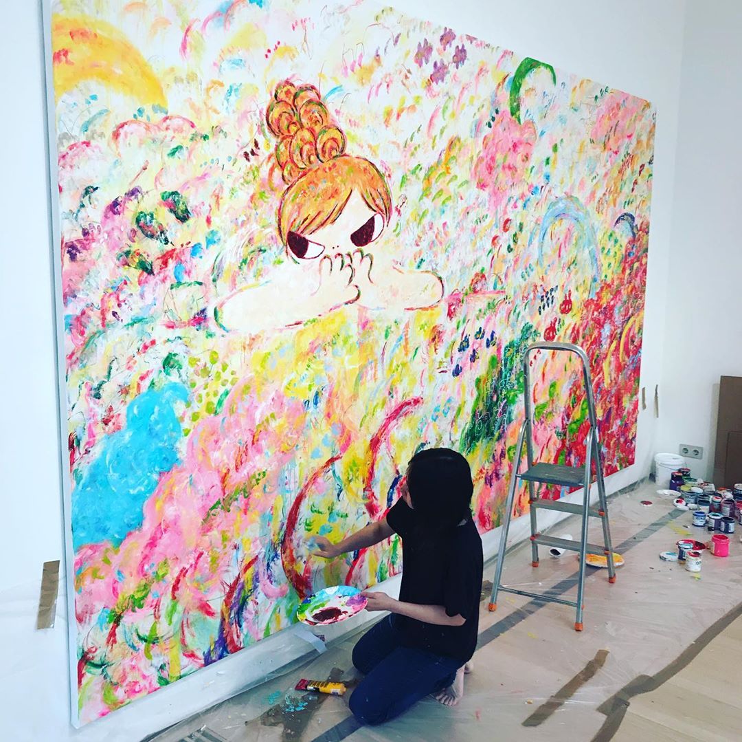 [Private Sale] Ayako Rokkaku Screenprint on cardboard | CURIO